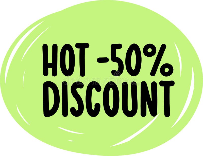Hot Discount Bubble stock illustration. Illustration of deal - 330639190