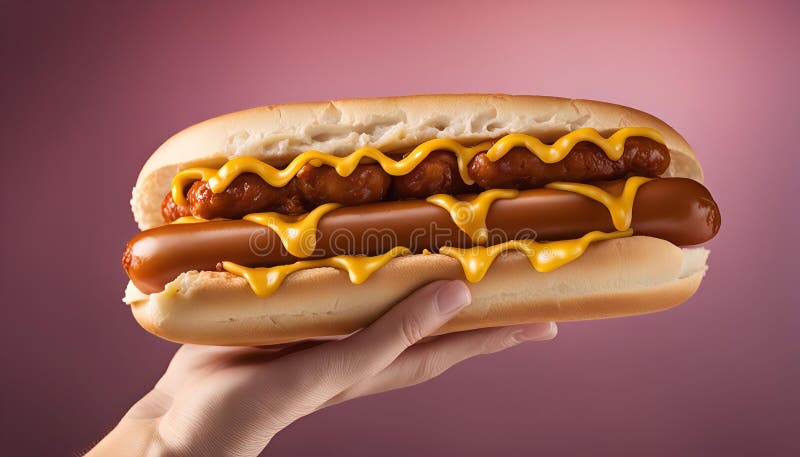 Hot Dog with Cheese and Sauce Stock Image - Image of grilled, culinary ...