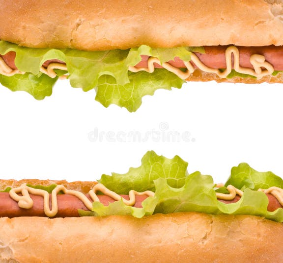 Hot Dog Frame stock image. Image of canvas, meal, dinner - 37993835
