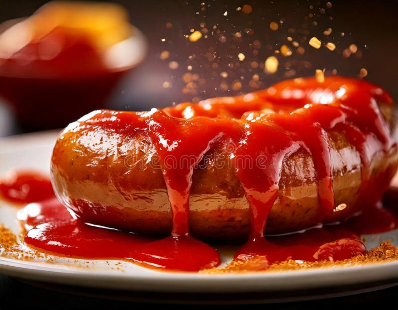A Hot Dog with Ketchup on it Stock Photo - Image of homemade, gourmet ...