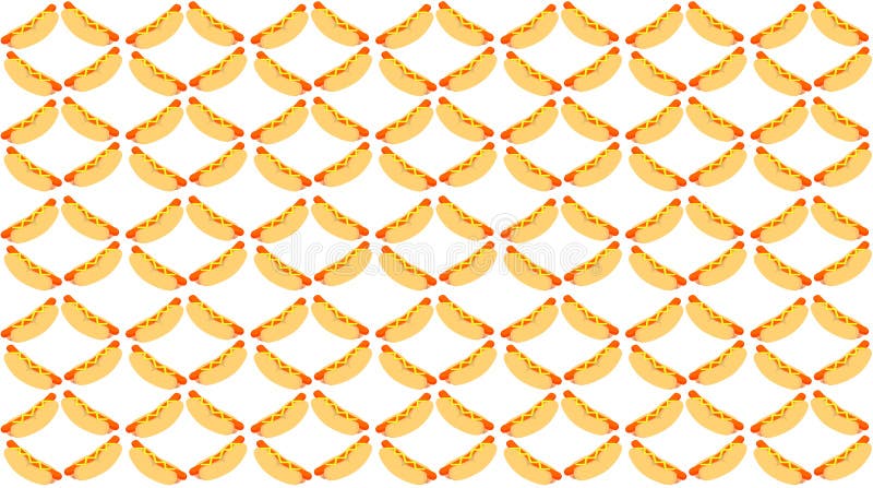 Hot Dog Pattern .Texture on White Background Stock Vector ...