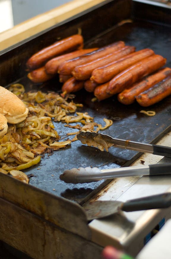 Hot Dogs stock image. Image of barbeque, grimy, food, meat - 9993247