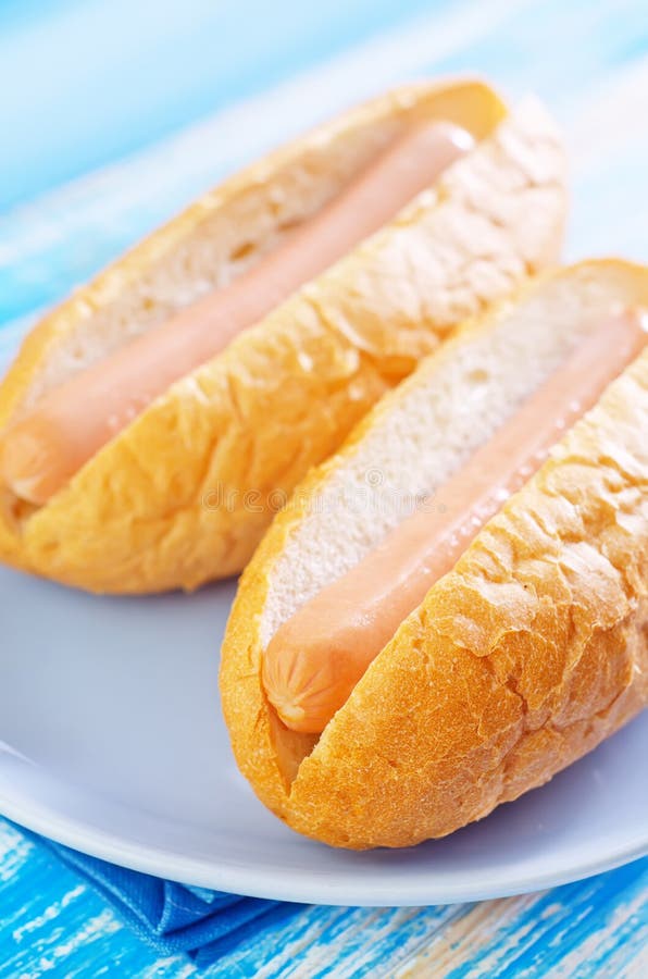 Hot dogs stock image. Image of pork, american, sandwich - 33658665
