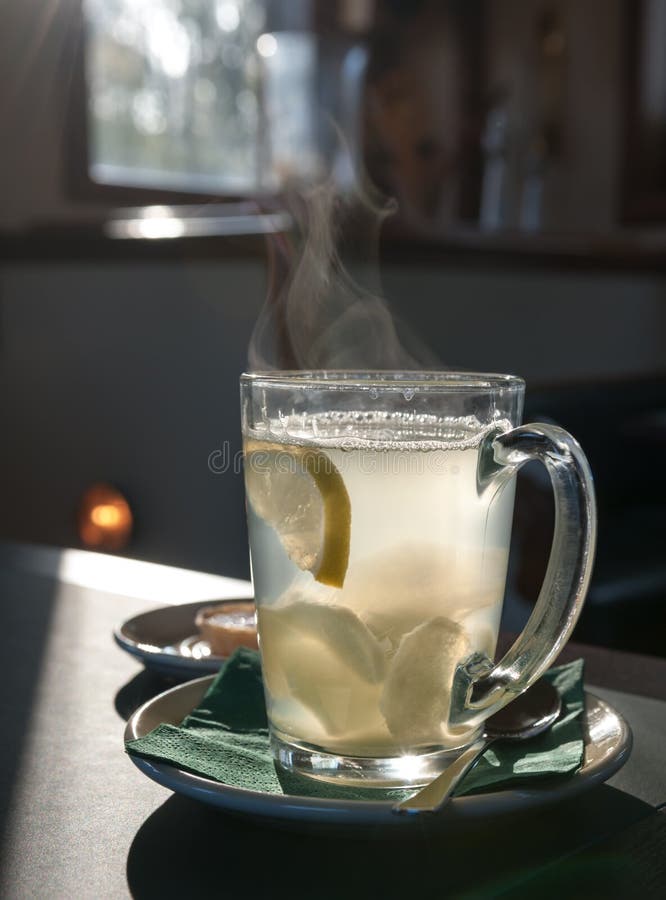 Hot Drink with Ginger and Lemon Stock Photo - Image of spicy, remedy ...