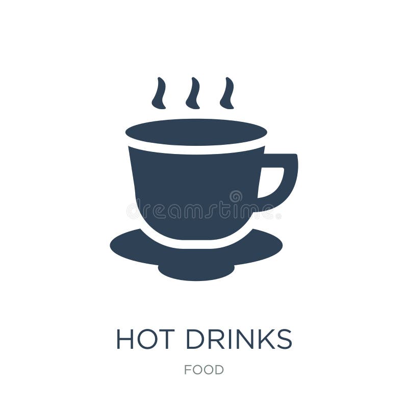 Hot Drinks Icon in Trendy Design Style. Hot Drinks Icon Isolated on ...