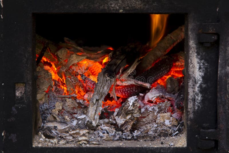 Hot ember stock image. Image of motion, heat, inflammable - 25929897