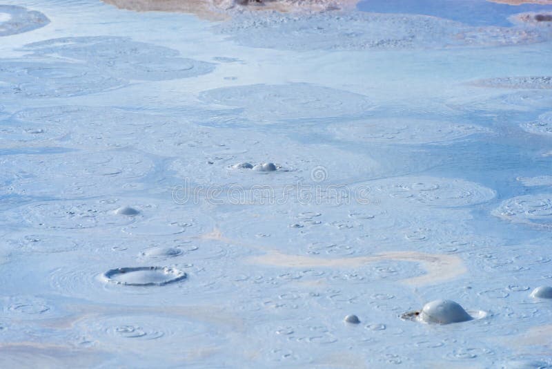 Hot Exploding Mud in Yellowstone Stock Image - Image of nature, flow ...