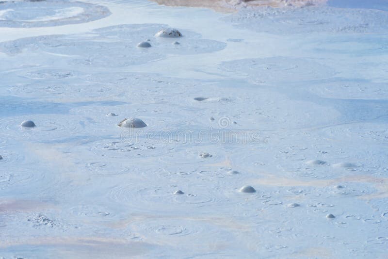 Hot Exploding Mud in Yellowstone Stock Photo - Image of shake, nature ...