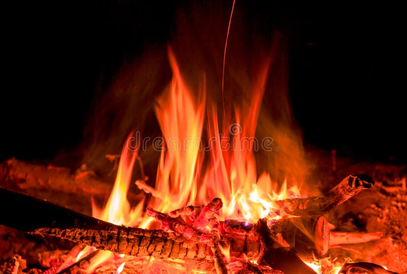 Hot fire stock photo. Image of grill, glow, beautiful - 49478800