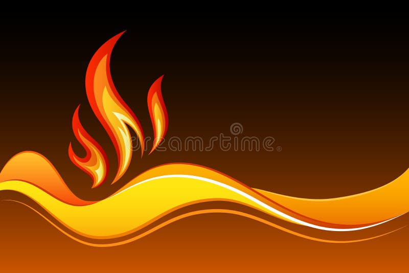 Hot fire design stock vector. Illustration of burn, beautiful - 8759689