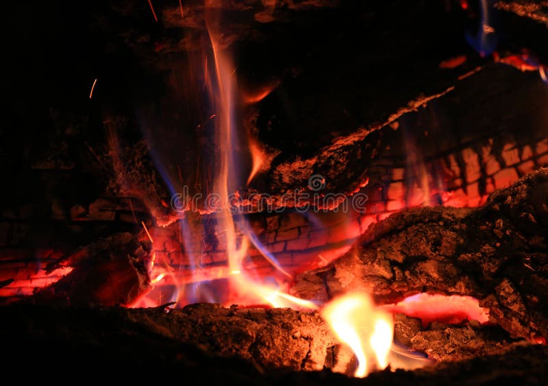 Hot fire flames stock image. Image of night, camp, blaze - 149806213