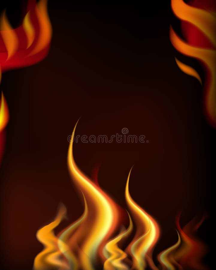 A Hot Fire Frame Tempate stock vector. Illustration of frame - 119158444
