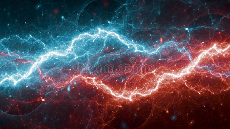 Hot Fire and Ice Cold Plasma Background Stock Image - Image of core ...
