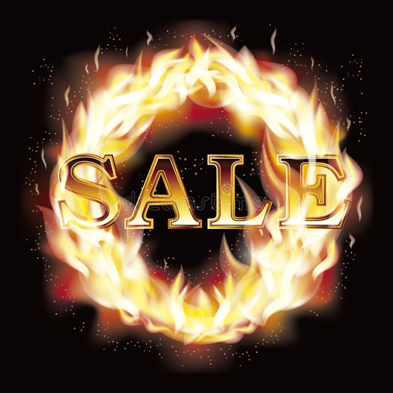 Fire sale background stock vector. Illustration of fire - 45123969