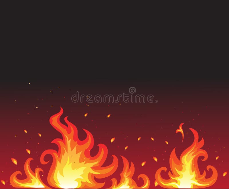 Hot Fire stock illustration. Illustration of elements - 189540911