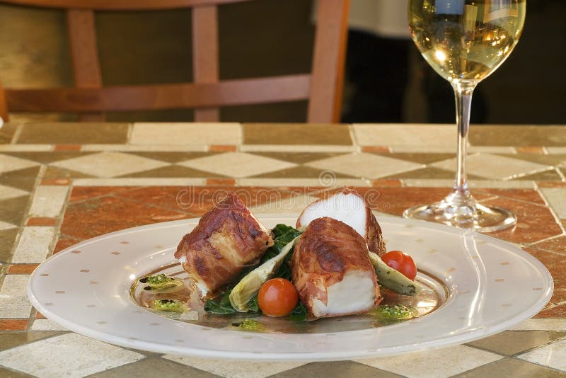 Hot fish dish stock photo. Image of green, gourmet, restaurant - 7244768