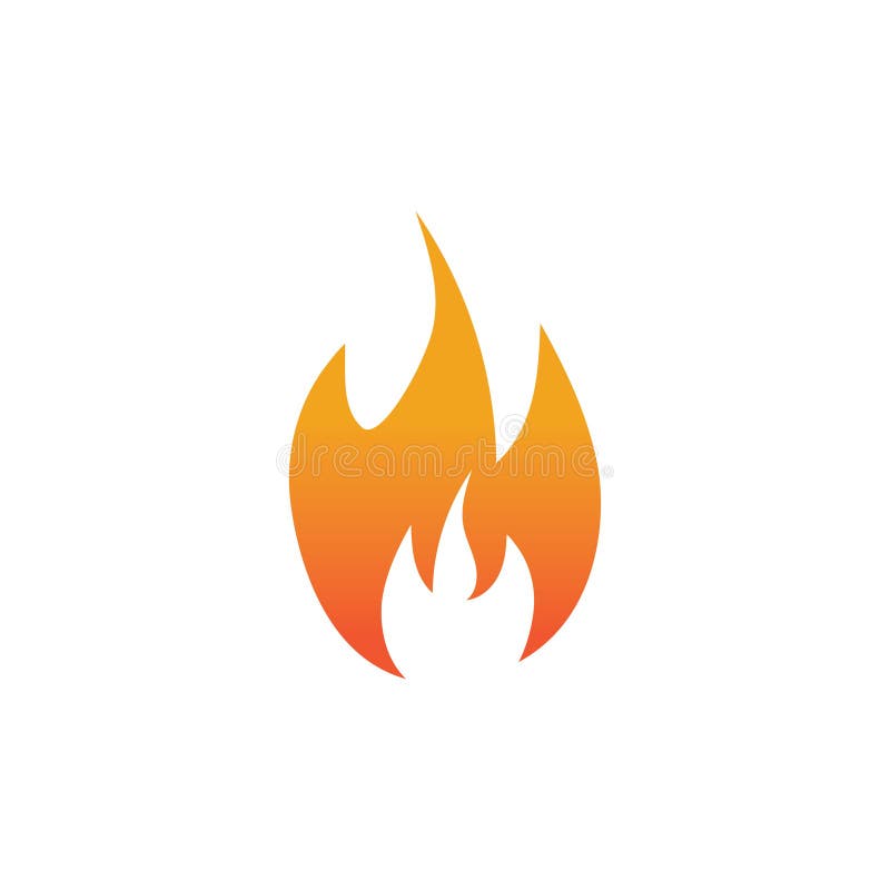 Hot Flame Fire Vector Icon Illustration Design Template Stock Vector ...