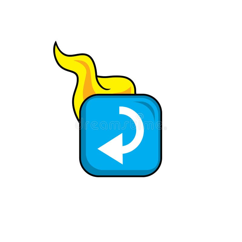 Hot Flame Icon Button Theme Art Stock Vector - Illustration of fire ...