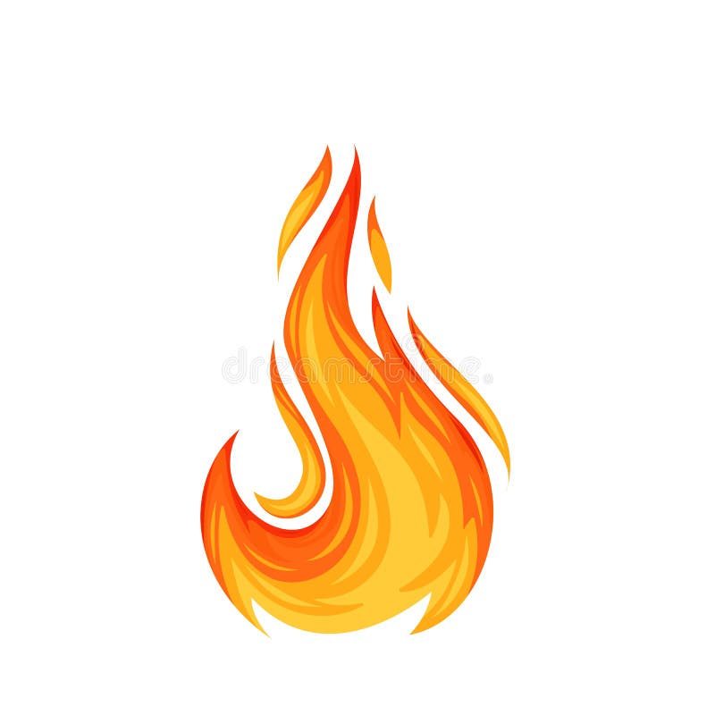 Hot flaming element stock vector. Illustration of fireball - 229148903