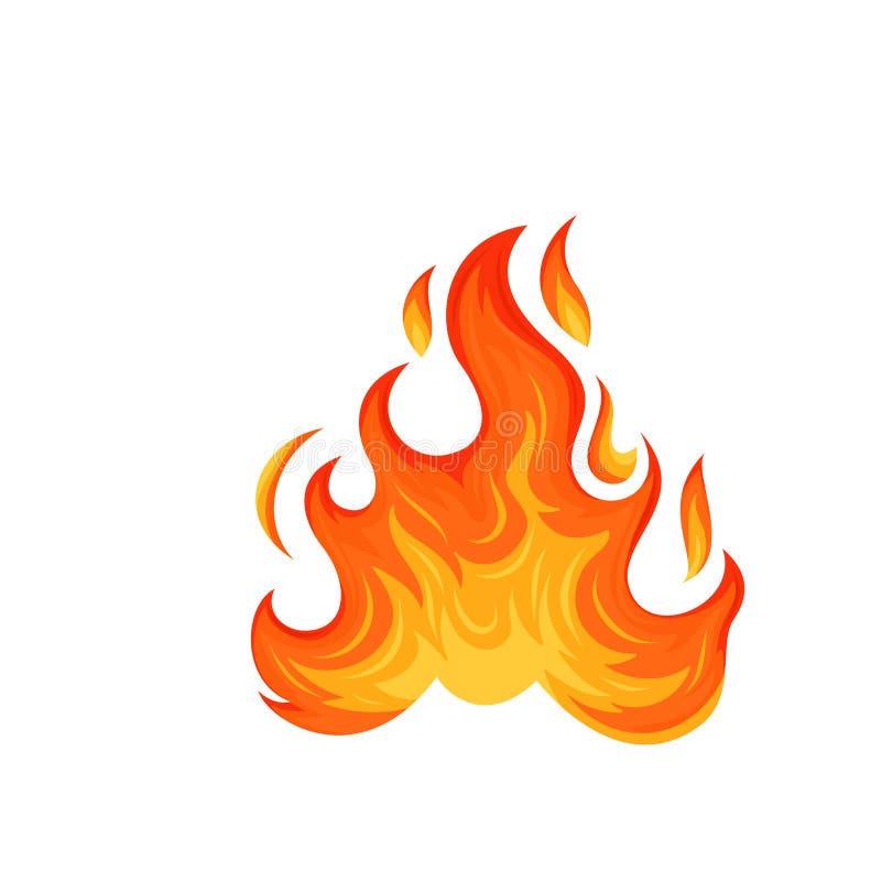 Hot flaming element stock vector. Illustration of power - 229148866