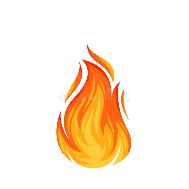 Hot flaming element stock vector. Illustration of vector - 230357250