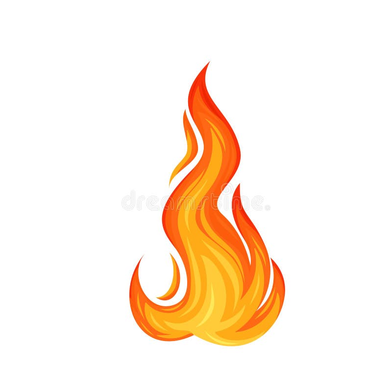 Hot flaming element stock vector. Illustration of element - 230357313