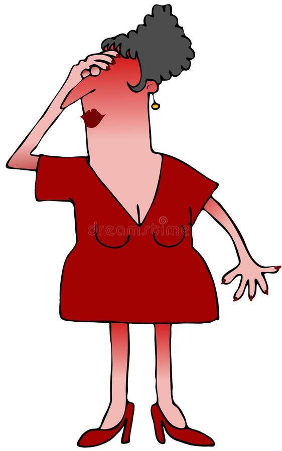 Hot Flash stock illustration. Illustration of sweat, cartoon - 10803682