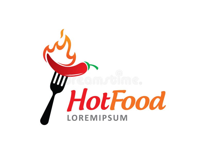 Hot Food Logo Symbol or Icon Template Stock Vector - Illustration of ...