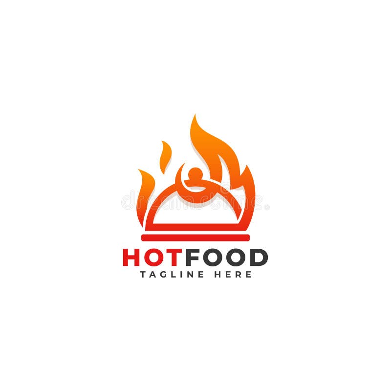 Hot Food Logo Template stock vector. Illustration of restaurant - 210348534