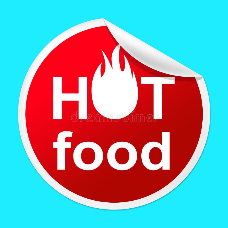 Hot Food Sticker Indicates Temperature Indicator and Best Stock ...