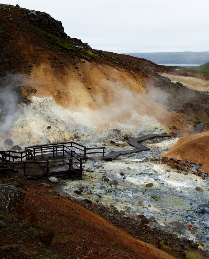 Hot geothermal fields stock image. Image of rock, iceland - 206874783