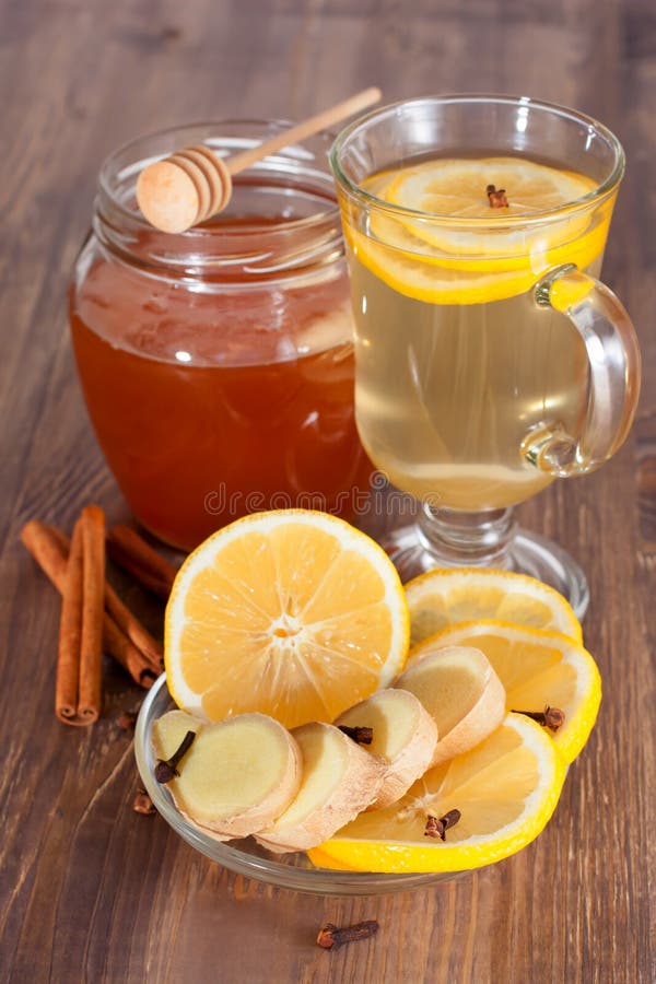 Hot ginger lemon tea stock photo. Image of beauty, horizontal - 34586014