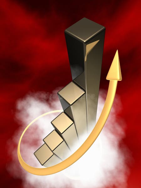 Hot Graph stock illustration. Illustration of shine, upward - 17000943