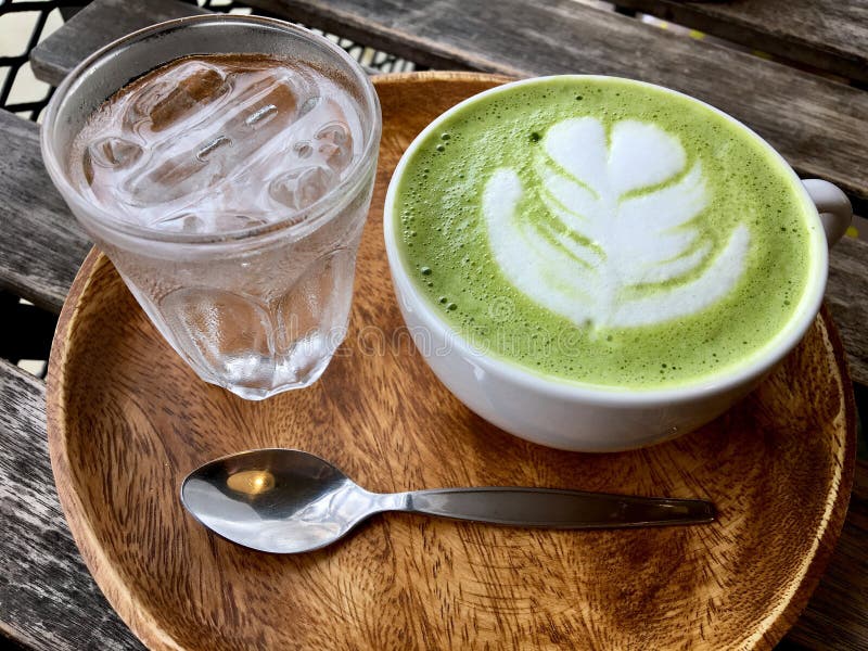 Hot Green Tea in White Cup. Stock Image - Image of dark, milk: 133188195