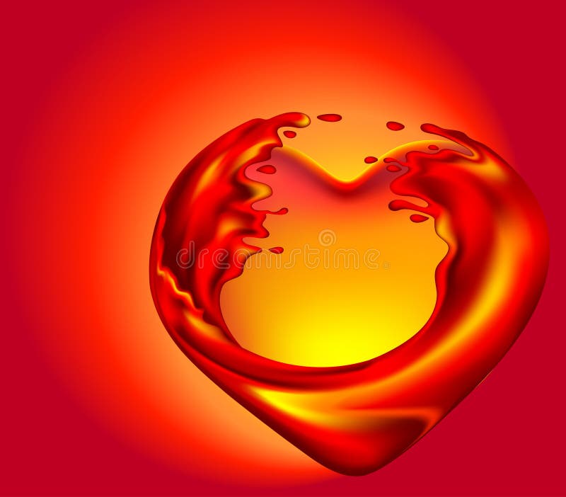 Hot heart stock vector. Illustration of wine, single - 12386845
