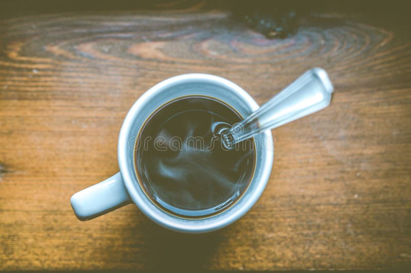 Hot homemade coffee cup stock image. Image of morning - 42192023
