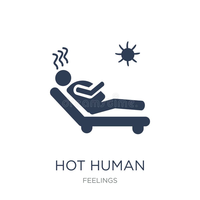 Hot Human Icon. Trendy Flat Vector Hot Human Icon on White Background ...