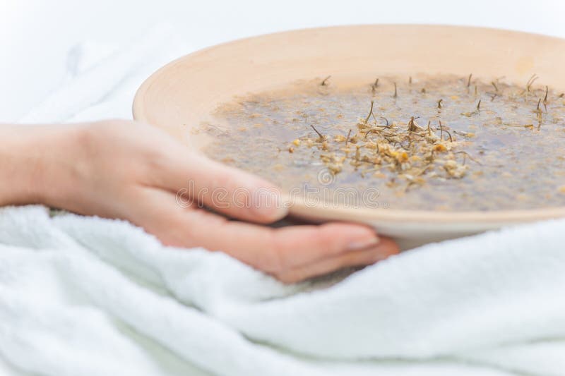 Hot inhaled chamomile stock image. Image of aroma, beauty - 60266575
