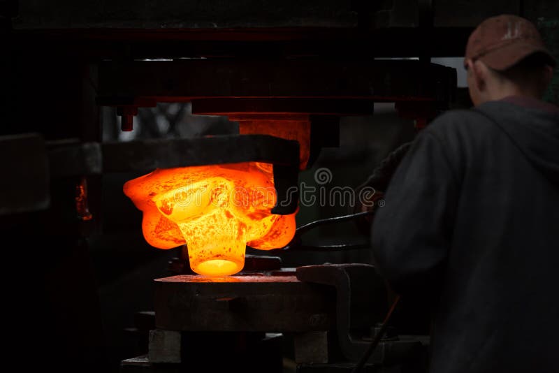 Hot iron stock image. Image of temperature, workshop - 35732919