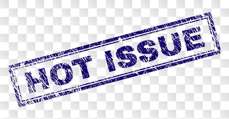 Grunge HOT ISSUE Rectangle Stamp Stock Vector - Illustration of blue ...