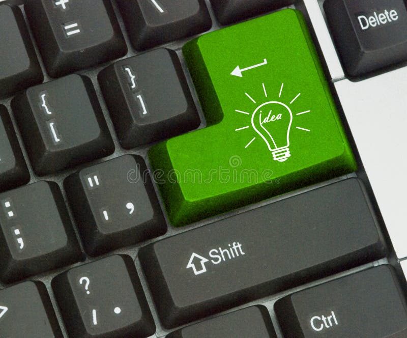 Hot key for ideas stock photo. Image of close, idea, challenge - 83368946