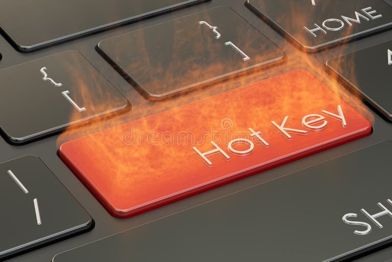 Hot key on keyboard stock illustration. Illustration of price - 78244023