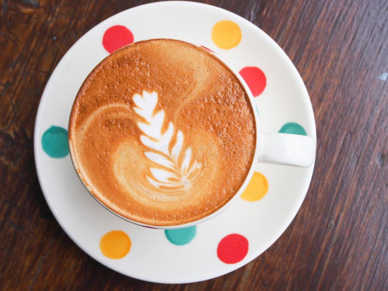 Hot Latte is Good for Your Morning Stock Photo - Image of brown, drink ...