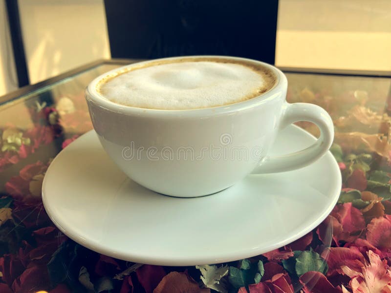 Hot Latte stock image. Image of milk, caffeine, lonely - 110626117