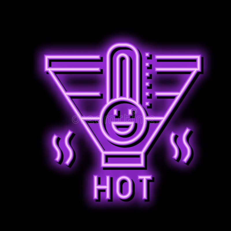Hot Leads Neon Glow Icon Illustration Stock Vector - Illustration of ...