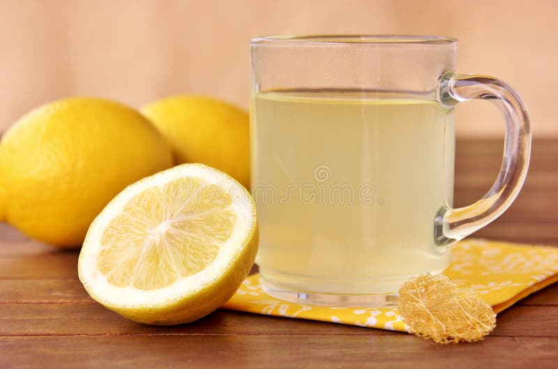 Hot Lemon Tea with Fresh Lemons Stock Image - Image of flavour, hole ...