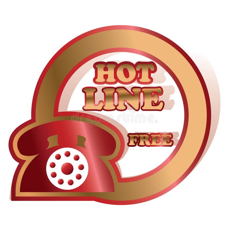Free Hot Line Stickers Stock Illustrations – 9 Free Hot Line Stickers ...