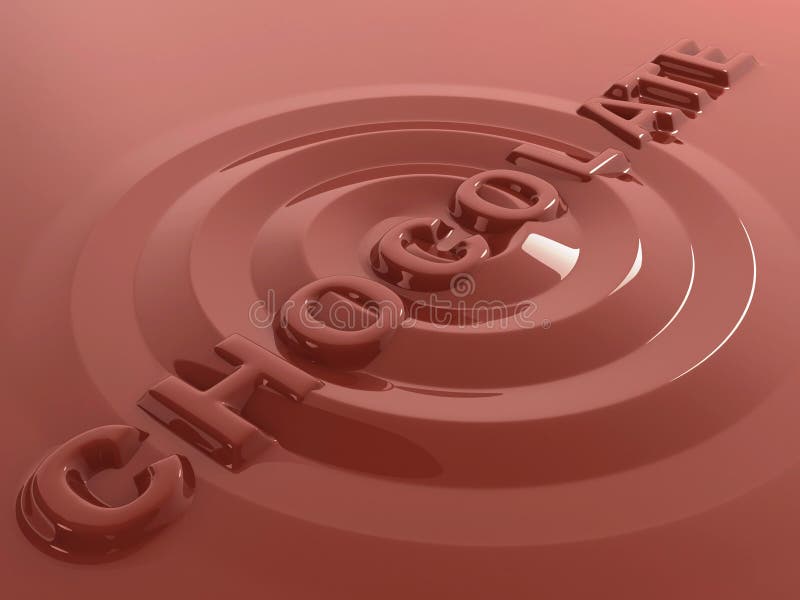 Hot Liquid Chocolate Letters Stock Illustration - Illustration of ...
