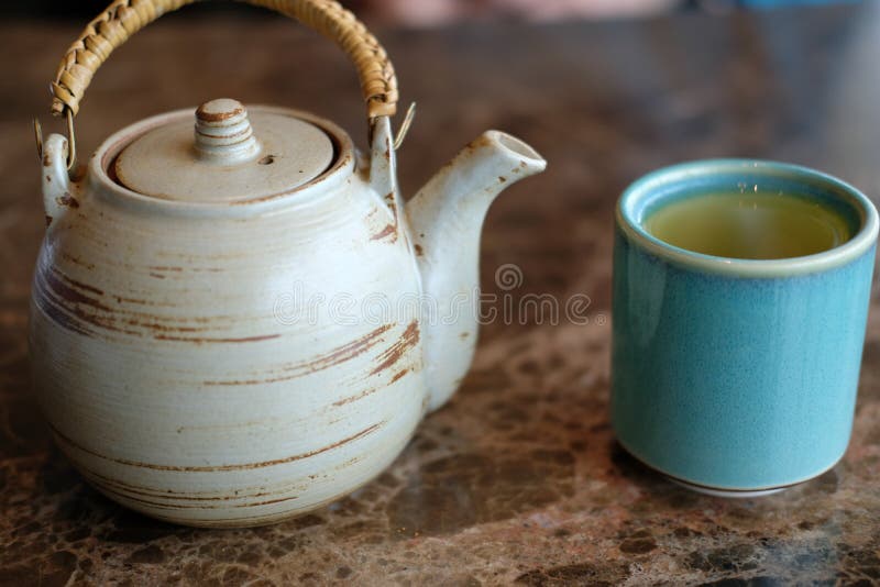 Hot Matcha Green Tea in Ceramic Cup Stock Photo - Image of matcha ...