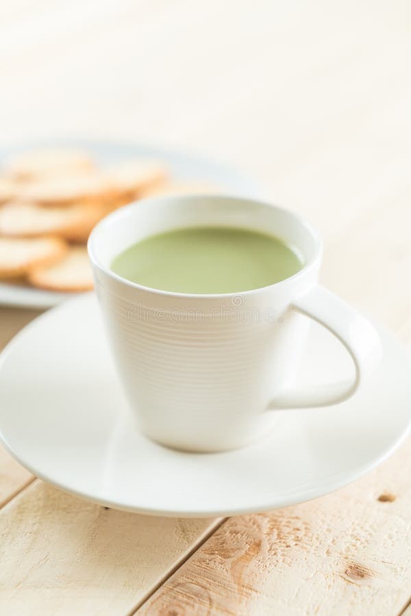 Hot matcha latte stock image. Image of aroma, beverage - 84766161